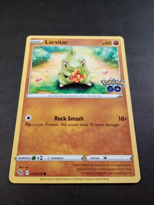 Pokemon Go Larvitar Common Card 037/078 NM | eBay
