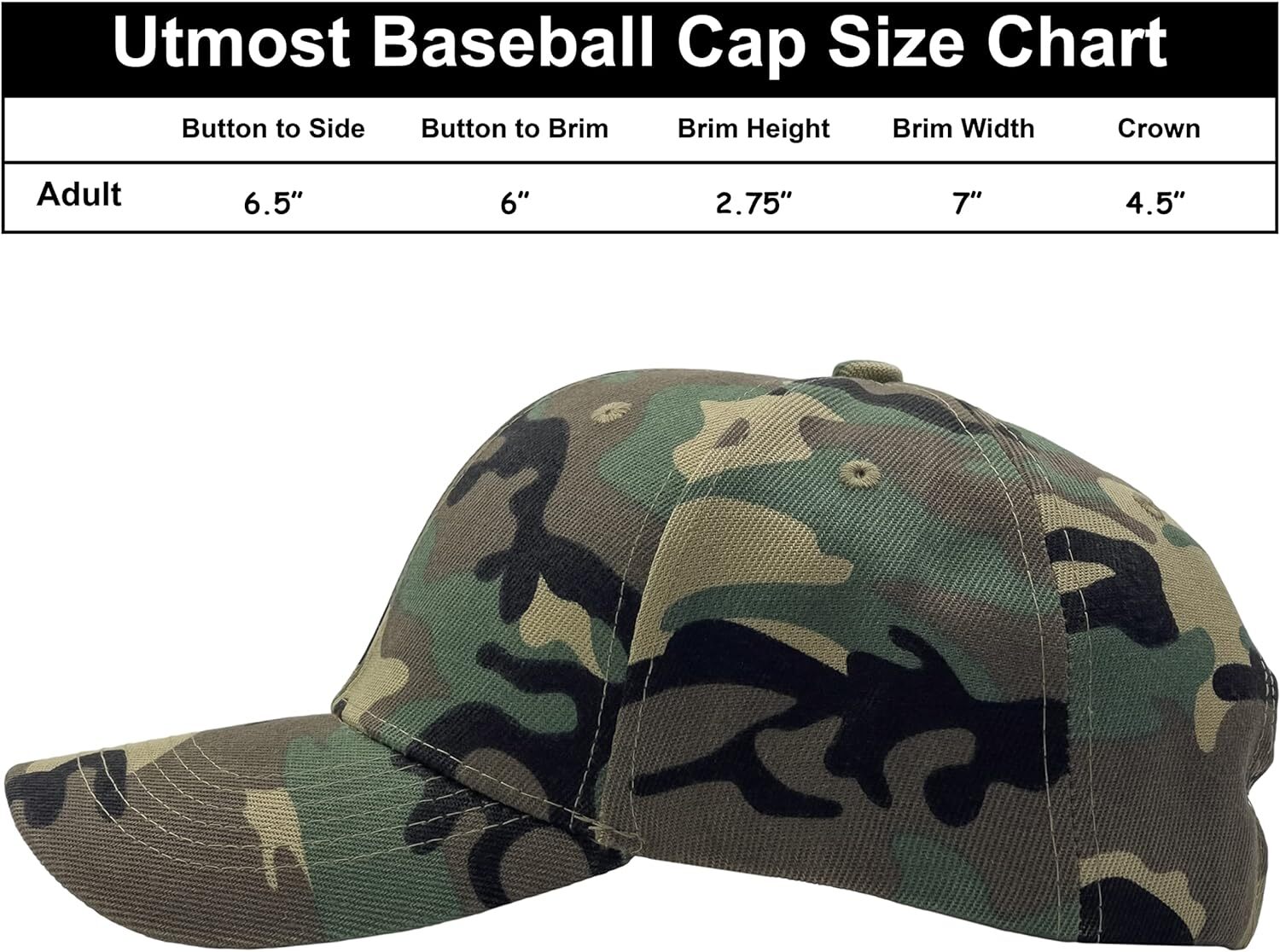 Utmost Structured Baseball Cap with Adjustable Closure - Performance ...