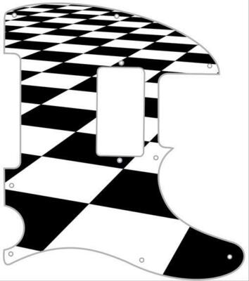 Pickguard Graphic to fit Fender Telecaster Guitar 8 Hole Humbucker ...