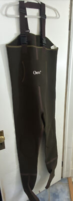 Orvis Neoprene Chest Waders Men Brown Fishing Bibs Size Medium. | eBay