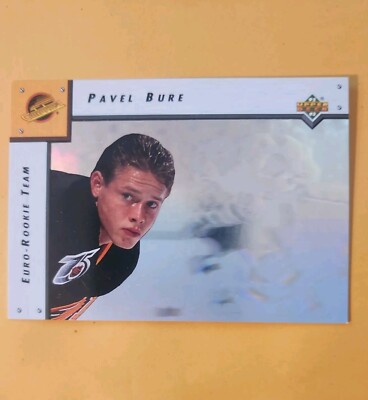 1992-93 UPPER DECK EURO-ROOKIE TEAM PAVEL BURE RC SP ROOKIE CARD | eBay