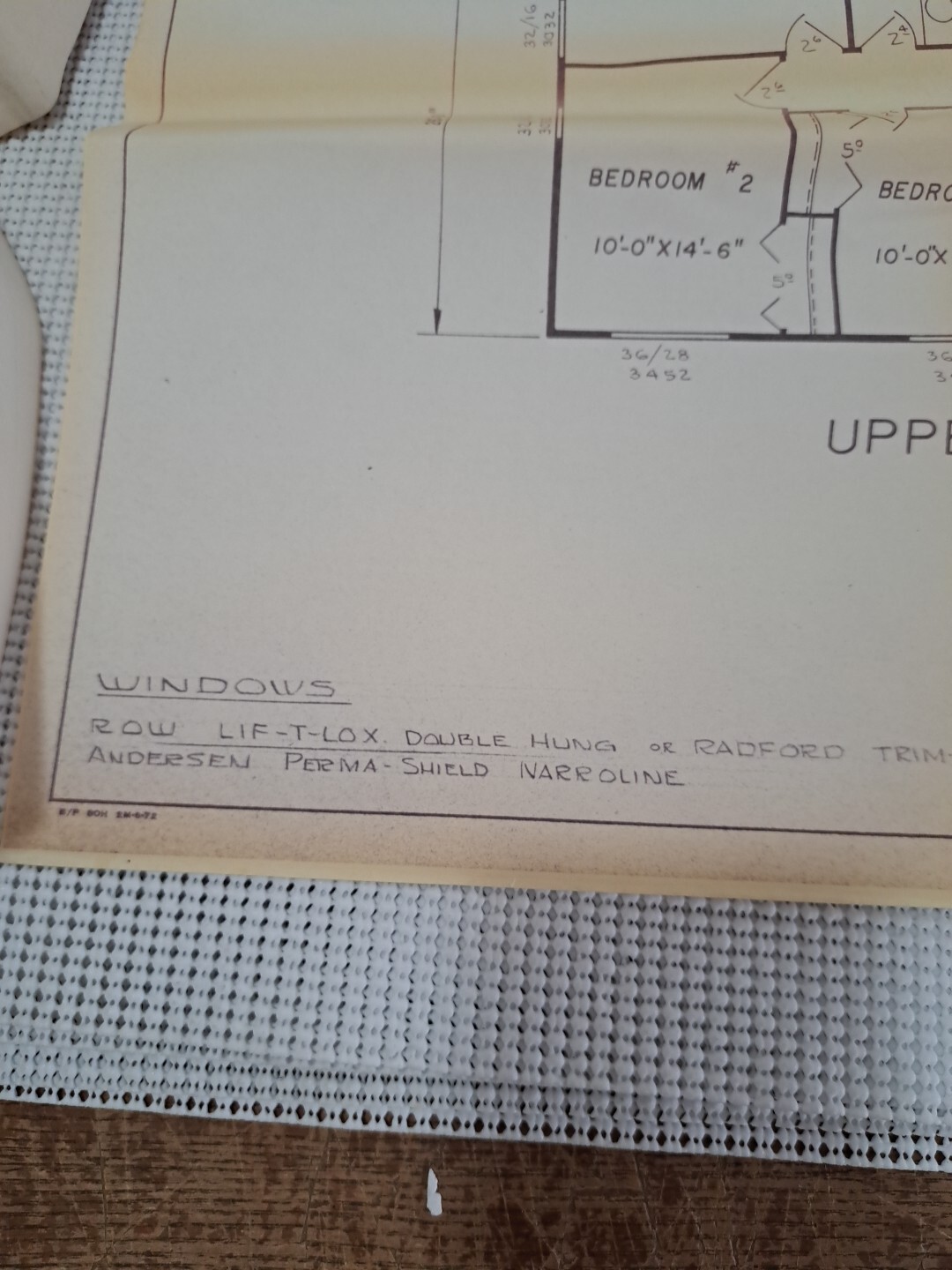Vtg 1972 Architectural History Dunbar House Plan Blue Prints 4 Sheets ...