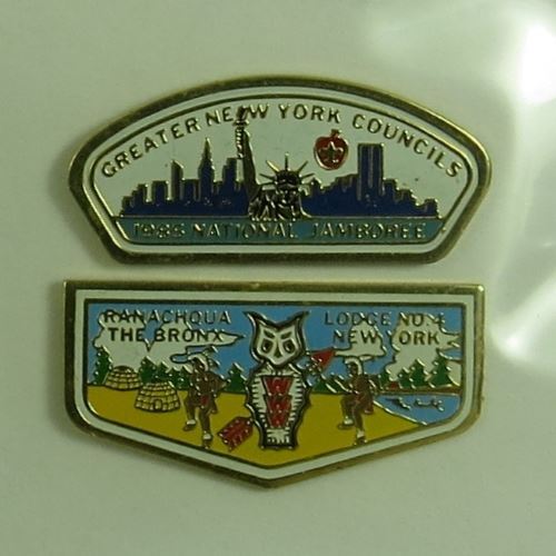 OA 4 Ranachqua Lodge Flap Pin, Greater New York Councl CSP Pin Boy ...