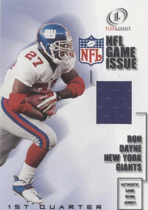 2001 Fleer Legacy - Game Issue Ron Dayne #GI-RD 1st Quarter (MEM) for ...