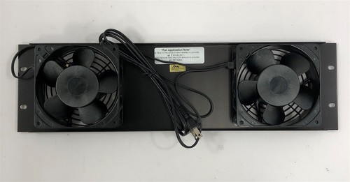 Middle Atlantic Mod: QTFP-2 Quiet Fan Panel Anodized for 2 Fans ...