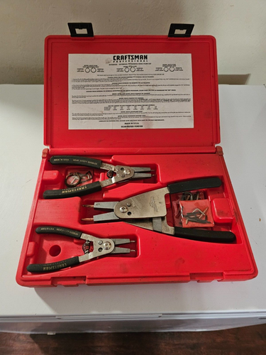 Craftsman Professional Internal External Retaining Ring Plier Kit 30376 ...