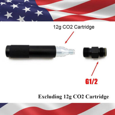 12g Co2 Quick Change Adapter 12 Gram Carbon Dioxide Cartridges to G1/2 ...