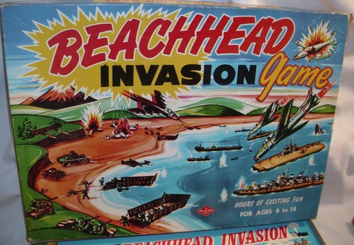 BEACHHEAD INVASION WAR THEME BOARD GAME BY BUILT-RITE 1960s BOXED ...