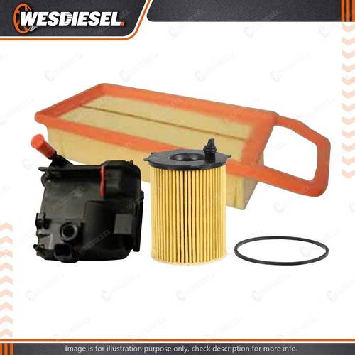 Wesfil Oil Air Fuel Filter Service Kit fits Mini Cooper D R56 1.6L 04/ ...
