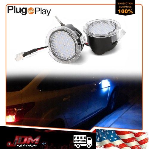 2pcs Ultra Blue Side Mirror Puddle Lights LED Kit For 2013-19 Ford ...