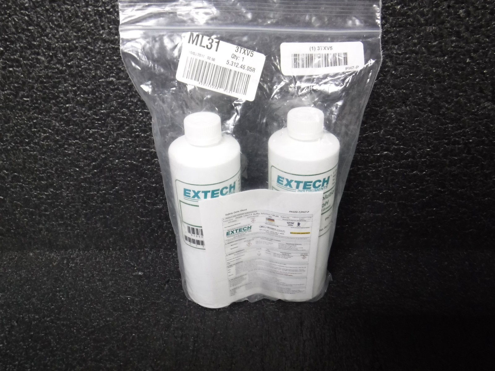 EXTECH Buffer Solution,7 pH,1 Pt,PK2, PH7-P, 3TXV5, (MG) | eBay Australia