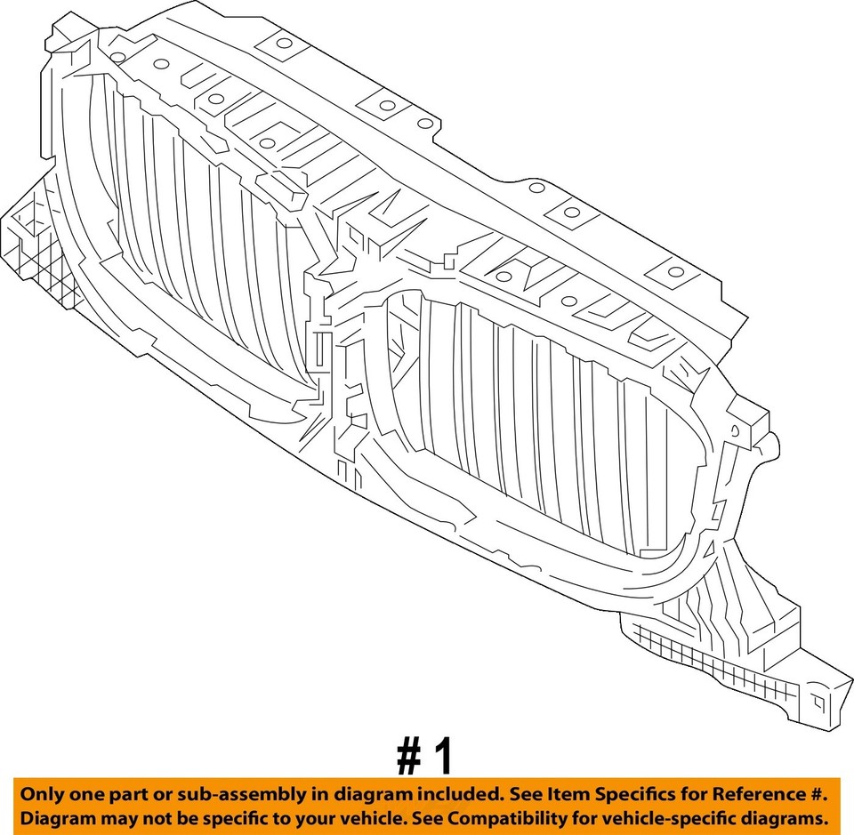 BMW OEM 19-20 X4 Radiator Support Air Intake-Air Duct 51137497230 | eBay