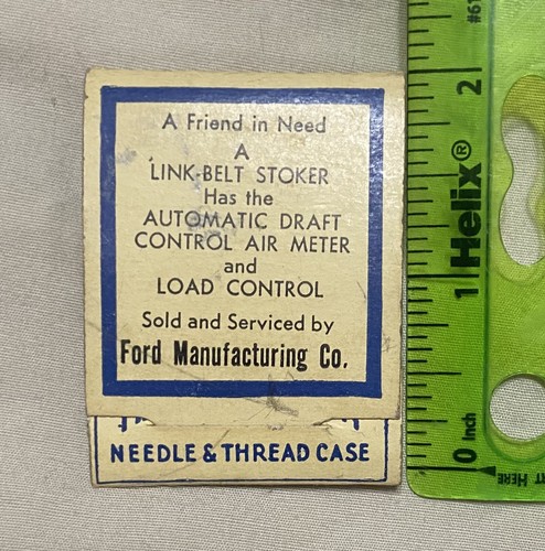 Vintage Advertising Needle Thread Kit Ford MFG. Coal Co. Rockford ...