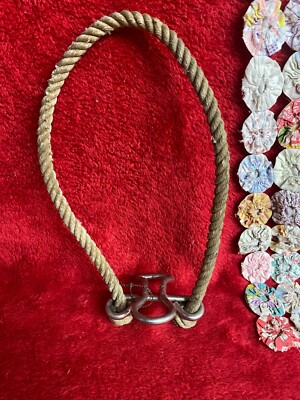 Vtg Rough Sliding Nose Tie Down Rope & Metal | eBay