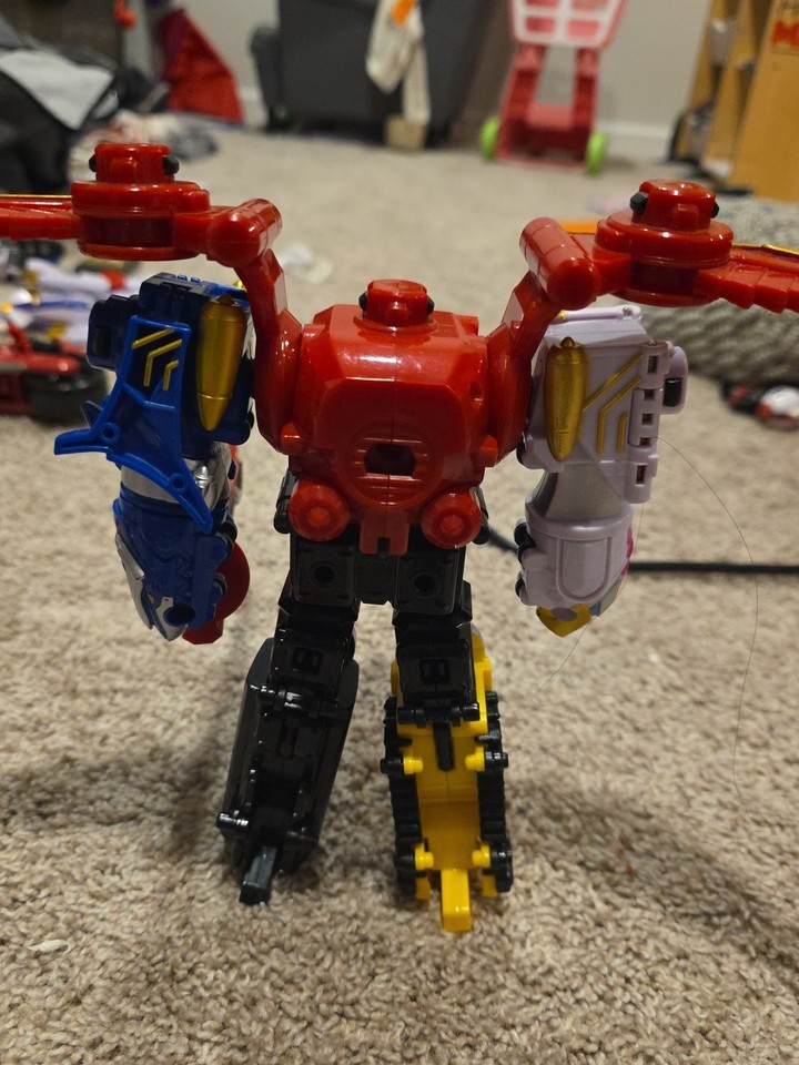 Gosei Great Megazord DX Power Rangers Megaforce Zord Builder Bandai 10 ...