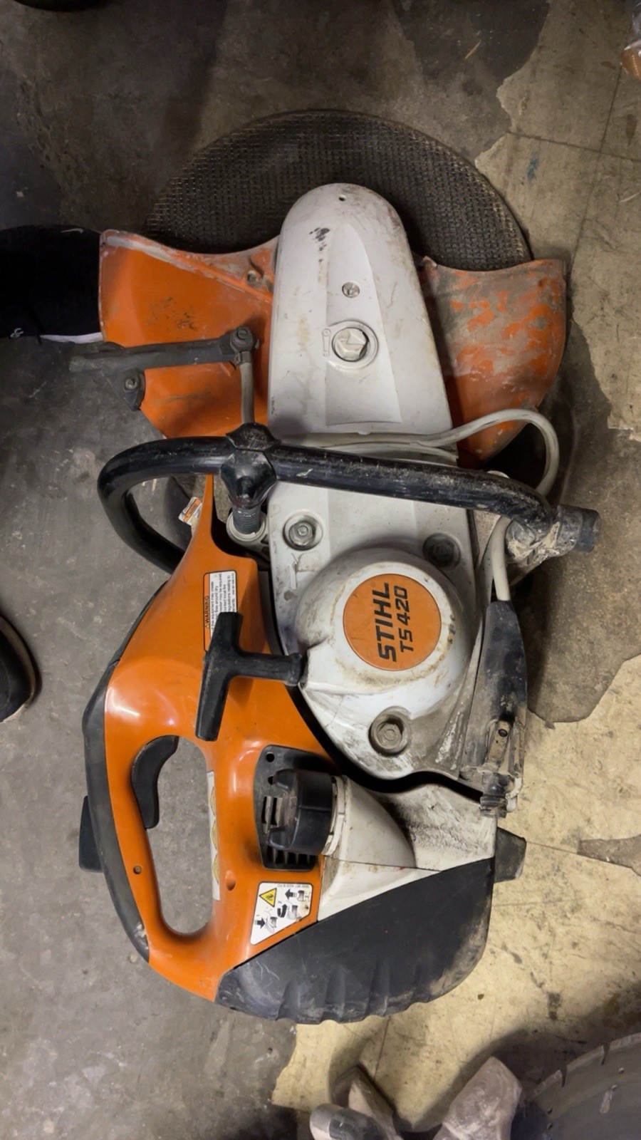 Stihl TS420 Cutquick Cut Off Machine 14in 4.9in Cut Gas Concrete Saw ...