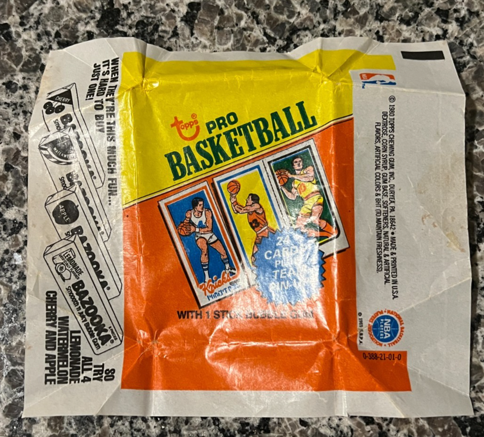 1980-81 Topps Basketball Wrappers (3 Variations) No tears or holes | eBay