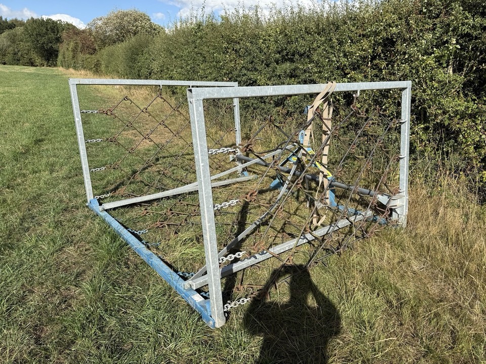 Fleming Grass Harrow frame Folding Chain Tractor Mounted £1600+vat ...