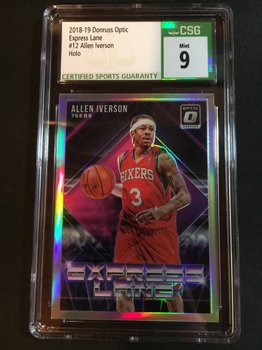 2018-19 Panini Donruss Optic - Express Lane Allen Iverson #12 Holo ...