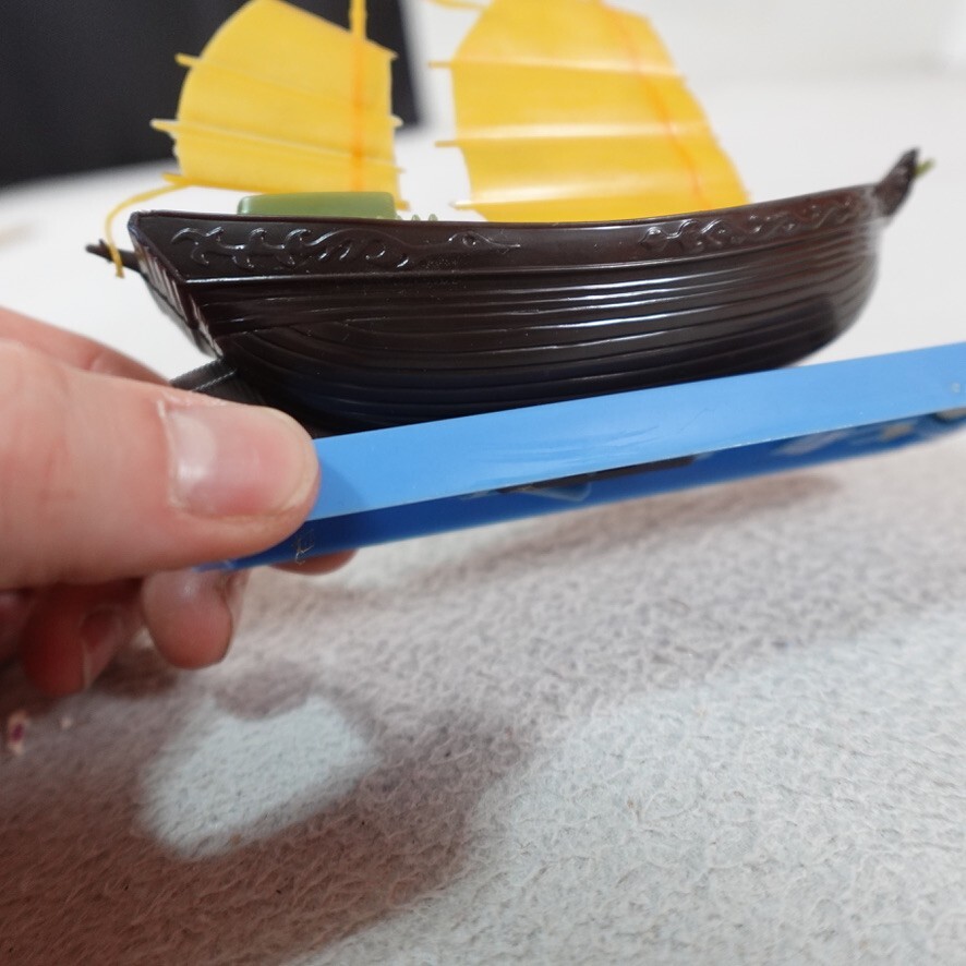 Vintage Eldon Ship Plastic Toy Sailboat 1966 2 Mast Pirate Corsair ...
