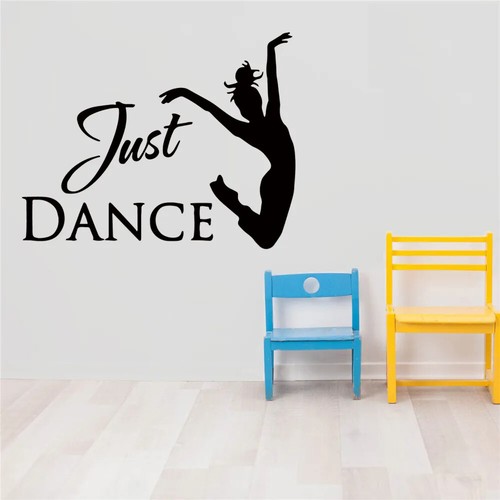 Fun Wall Stickers Dance Sticker Girl Text For Kids Rooms Vinyl Girl ...