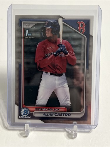 2024 Bowman Chrome Allan Castro 1st Bowman Chrome Boston Red Sox ...