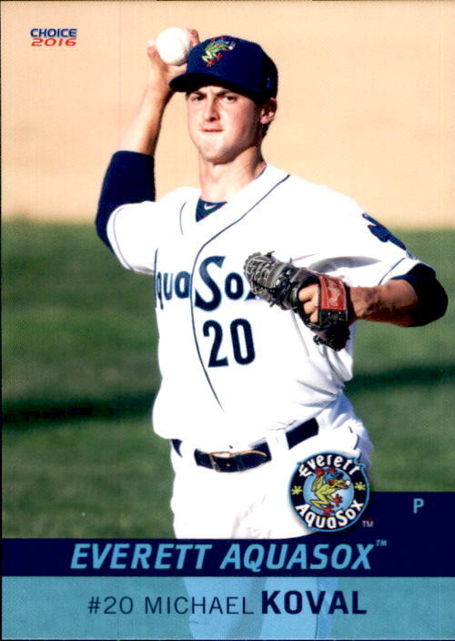 2016 Everett AquaSox Choice #22 Michael Koval Alta Loma California ...