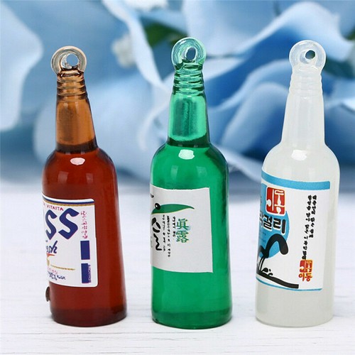10PC Mineral Water Beer Bottle for DIY Pendants Jewelry Necklace ...