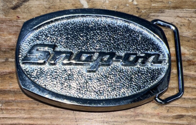 SNAP- ON Vintage Crome on Solid Brass Belt Buckle Made in USA | eBay
