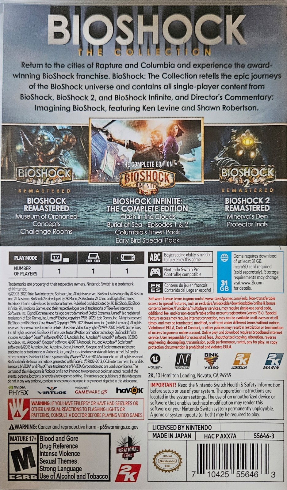 BioShock: The Collection - Nintendo Switch, Brand New 710425556463 | eBay