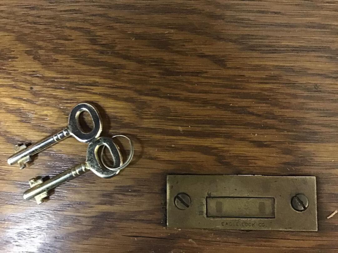 S-Roll Top Desk, solid oak, Eagle Lock, paneled back, dove tail | eBay