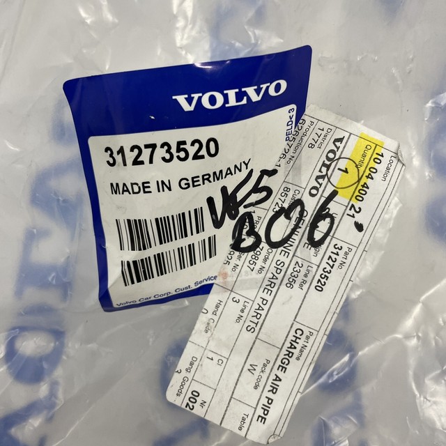 2010 Volvo V50 RHD Intercooler Hose Pipe 31273520 for sale online | eBay
