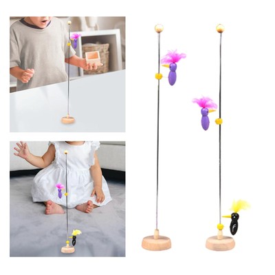 Wooden Bird Pole Toy Birds Pole Pecking Sliding Toy for Adults Teens ...