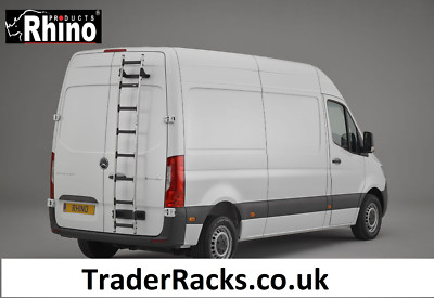 VW Crafter Rear Door Ladder 2006>2017 H2 Roof - Rhino Aluminium Roof ...