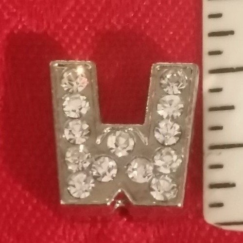 LOT OF 8MM RHINESTONE SLIDE LETTERS- A - Z - CHARM -BRACELETS-JEWELRY ...