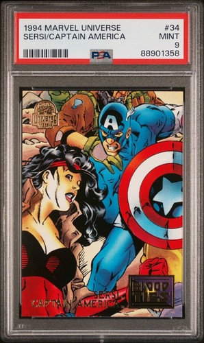1994 MARVEL UNIVERSE CAPTAIN AMERICA #34 PSA 9 | eBay