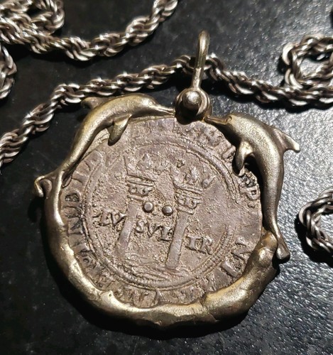 SPANISH COLONIAL ERA MEXICO MINTED COB, CARLOS & JOHANNA 2 REALES ...