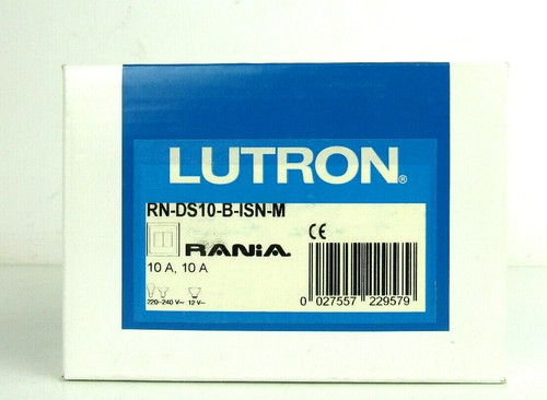 Lutron Rania DOUBLE SWITCH RN-DS10-B-ISN-M Complimentary silver Wall ...