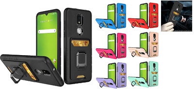 For AT&T Motivate 2 EA211002 (2021) Card Ring Stand Case Phone Cover | eBay