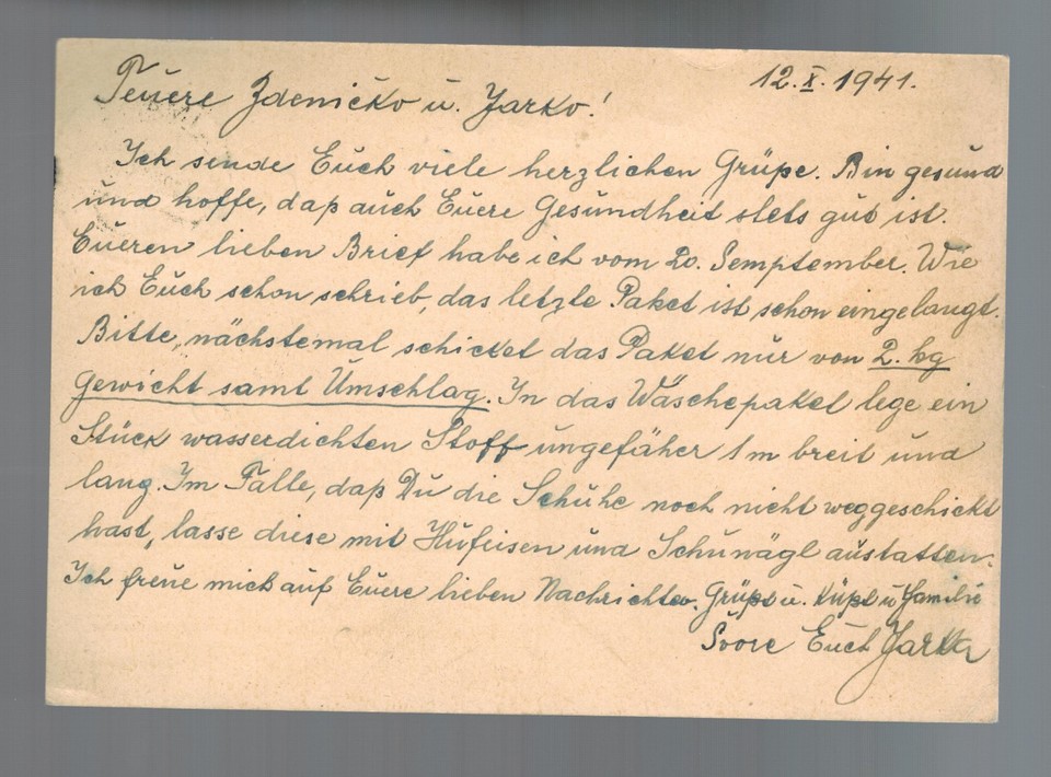 1941 Germany Buchenwald Concentration Camp Postcard Cover to BM ...