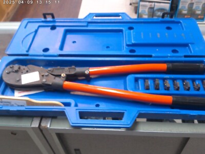 Thomas & Betts TBM8S Wire Compression Cable Crimper with 8 Dies ...