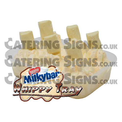 Milky Bar White Choc Tray Whippy Ice Cream Sticker - Catering Van Die ...