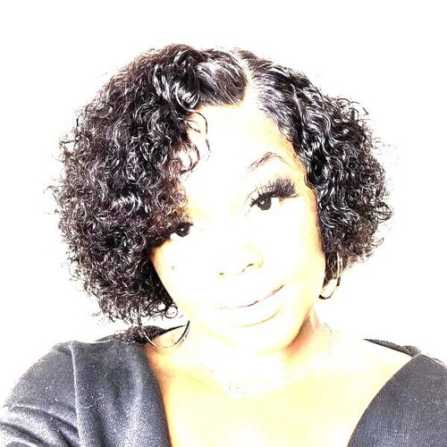 10 inch Deep Wave 100% Human Hair Tangle free Color #51 salt &pepper ...