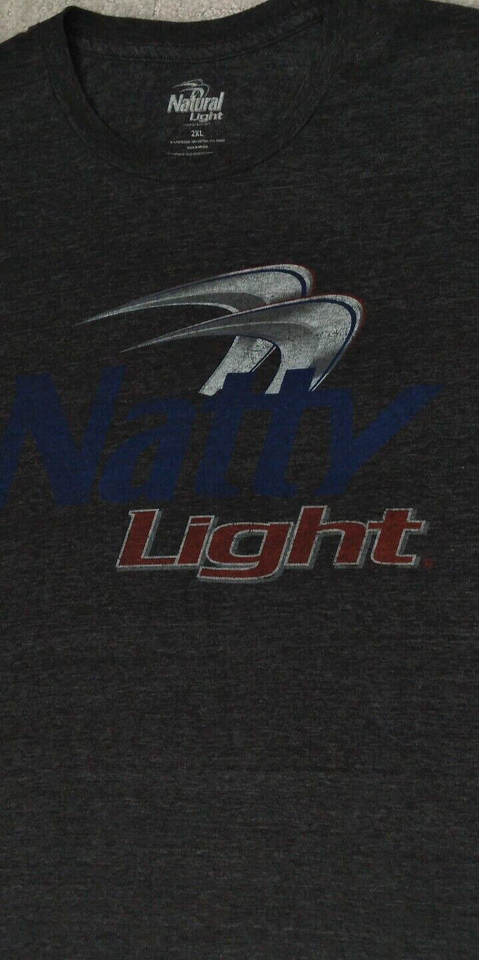 Natty Light Natural Light Vintage 2015 Print T Shirt _ Size 2XL | eBay
