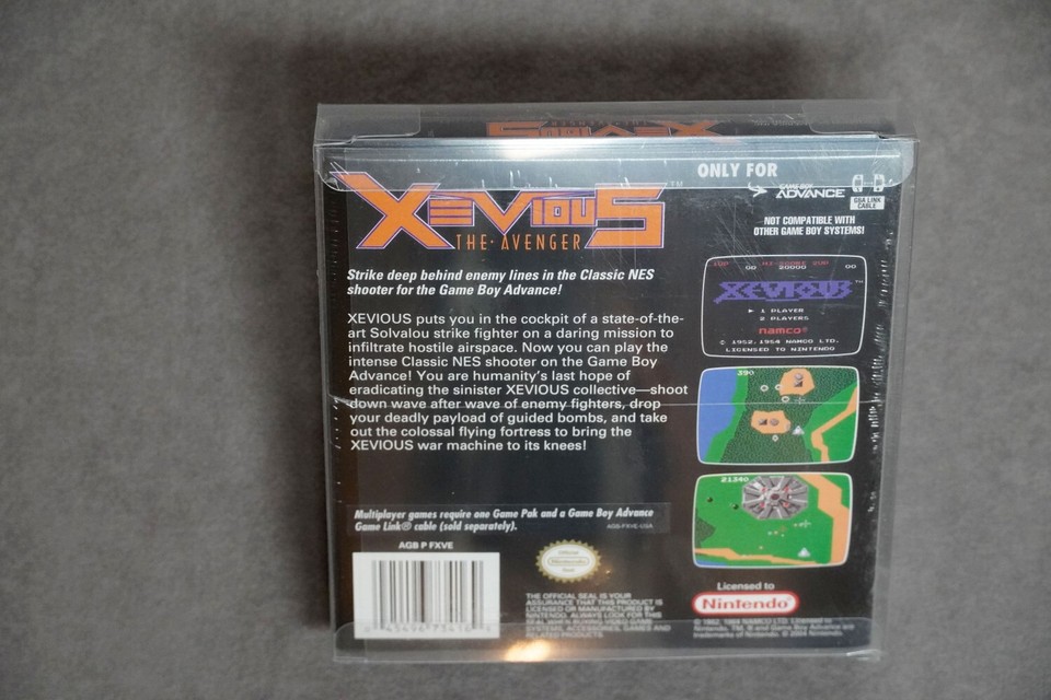Nintendo Xevious: Classic NES Series GBA Game Boy Avance Namco SEALED ...