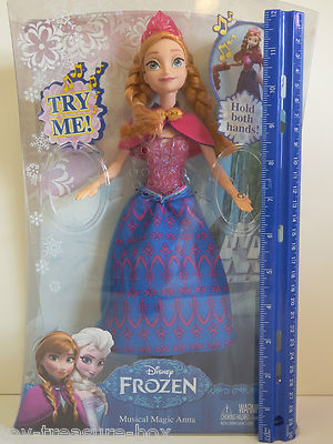 Disney FROZEN - "Anna" of Arendelle Doll - Musical Magic Anna- Ages 3 ...