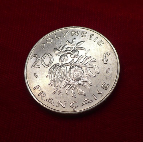 French Polynesia Polynesie Francaise 20 Francs Coin 1979 Paris Nickel ...