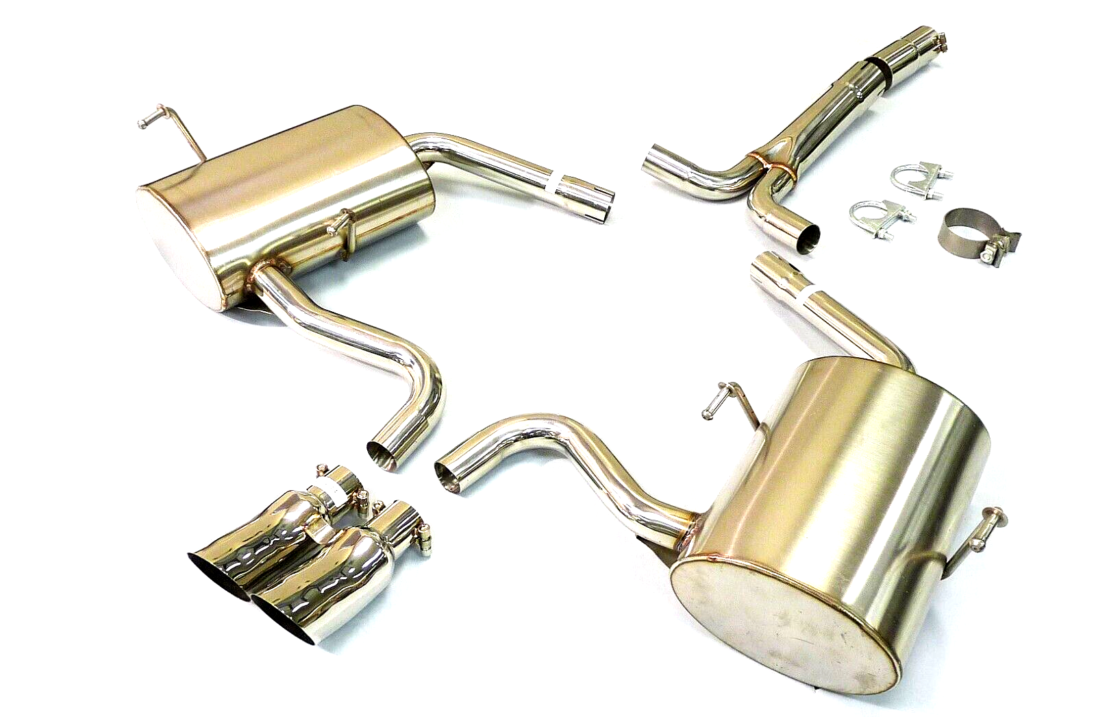 Becker Stainless Catback Exhaust Fits 2002 thru 2006 Mini Cooper S R50 ...