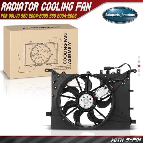New Engine Radiator Cooling Fan Assembly for Volvo S60 2004-2005 S80 ...