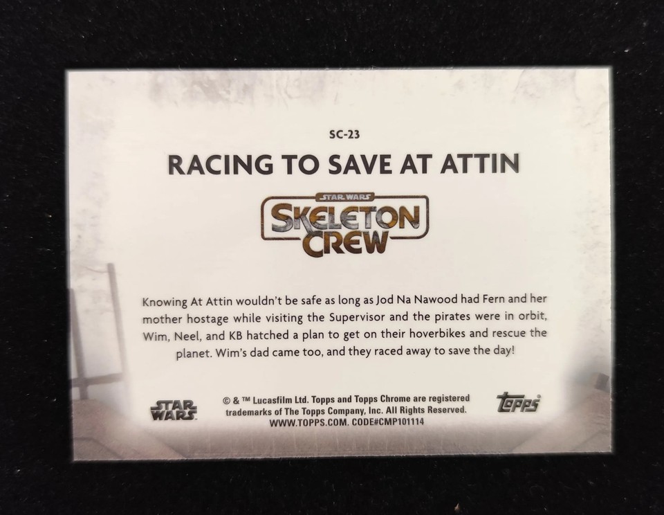 2025 Topps Chrome Star Wars Skeleton Crew #SC-23 Racing To Save At ...